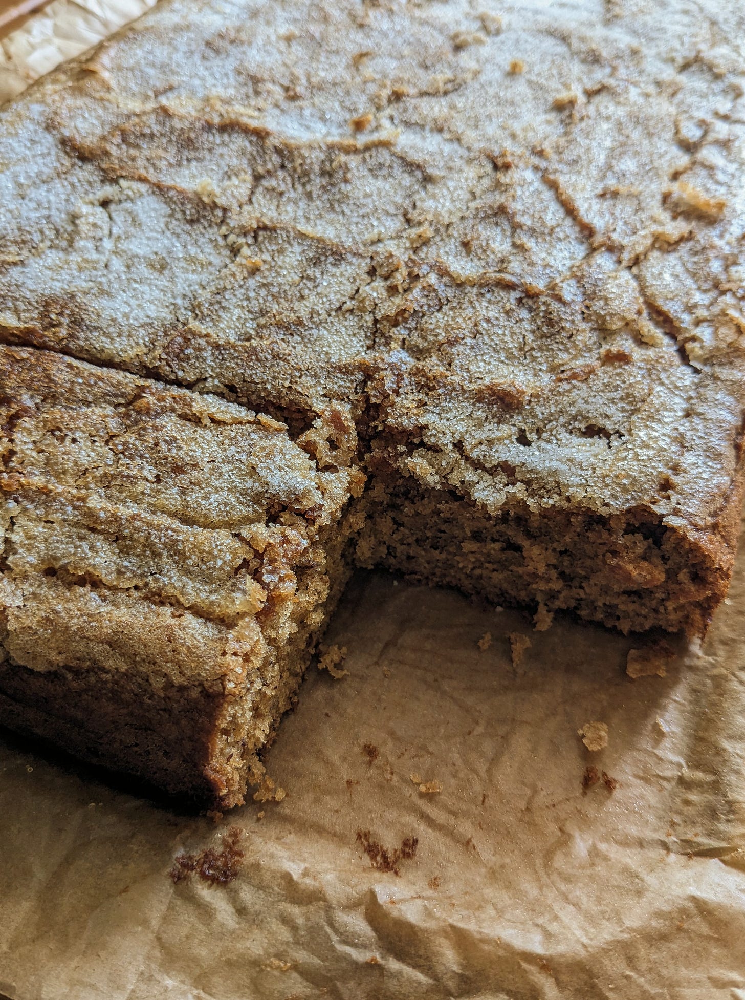sugar crackle banana bread - by channey - concha emoji