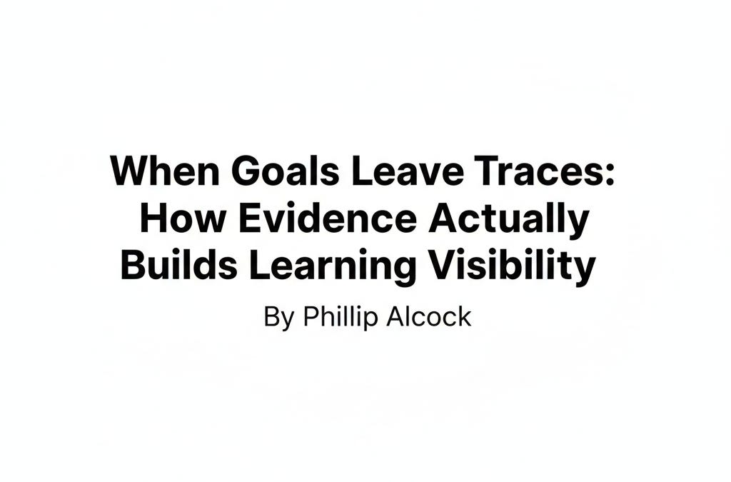 When Goals Leave Traces: How Evidence Actually Builds Learning Visibility