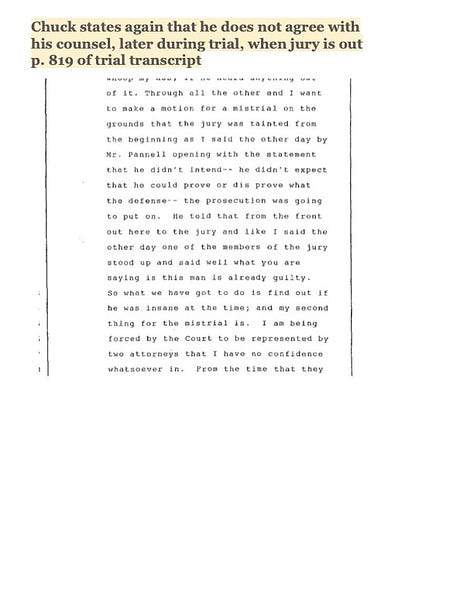 CHUCK: Part IV, Pro Se Filing: Can You Hear Me Now?