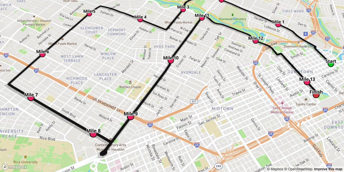The 2025 Aramco Houston Half Marathon Course Guide