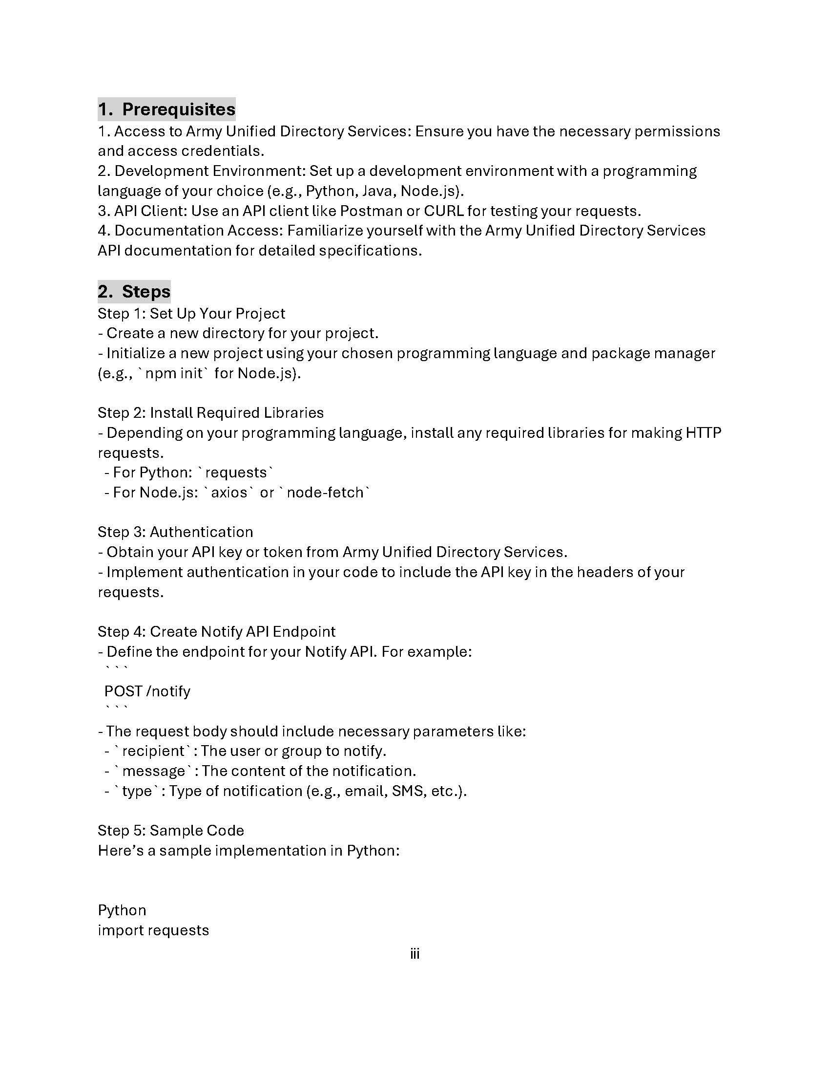 Notify API Quick Start Guide - by Trenton Franklin