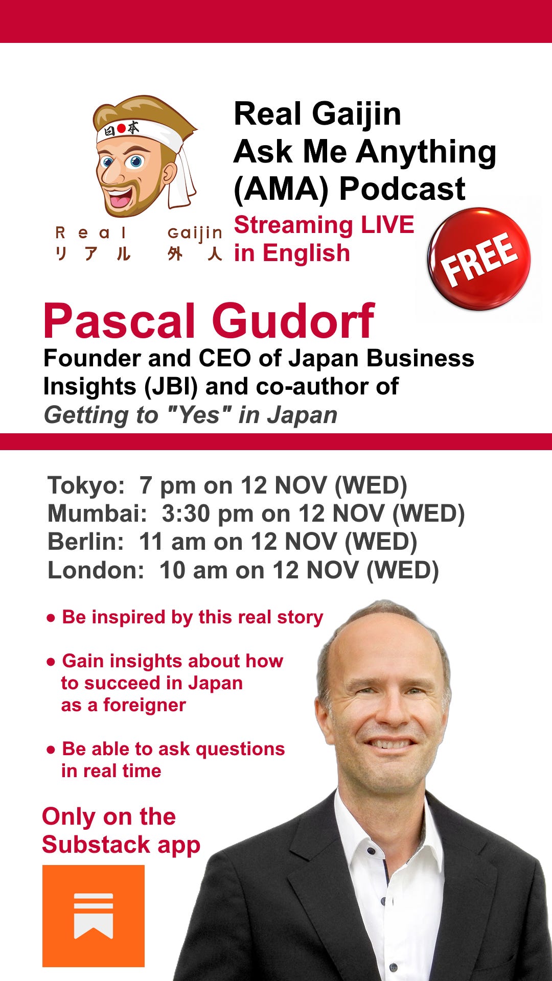 AMA Podcast (S-01, E19) Live Video Pascal Gudorf, founder & CEO of ...