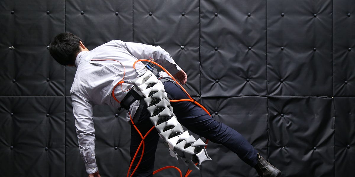 Japanese Scientists Built a Wearable Robotic Tail to Help Humans Balance