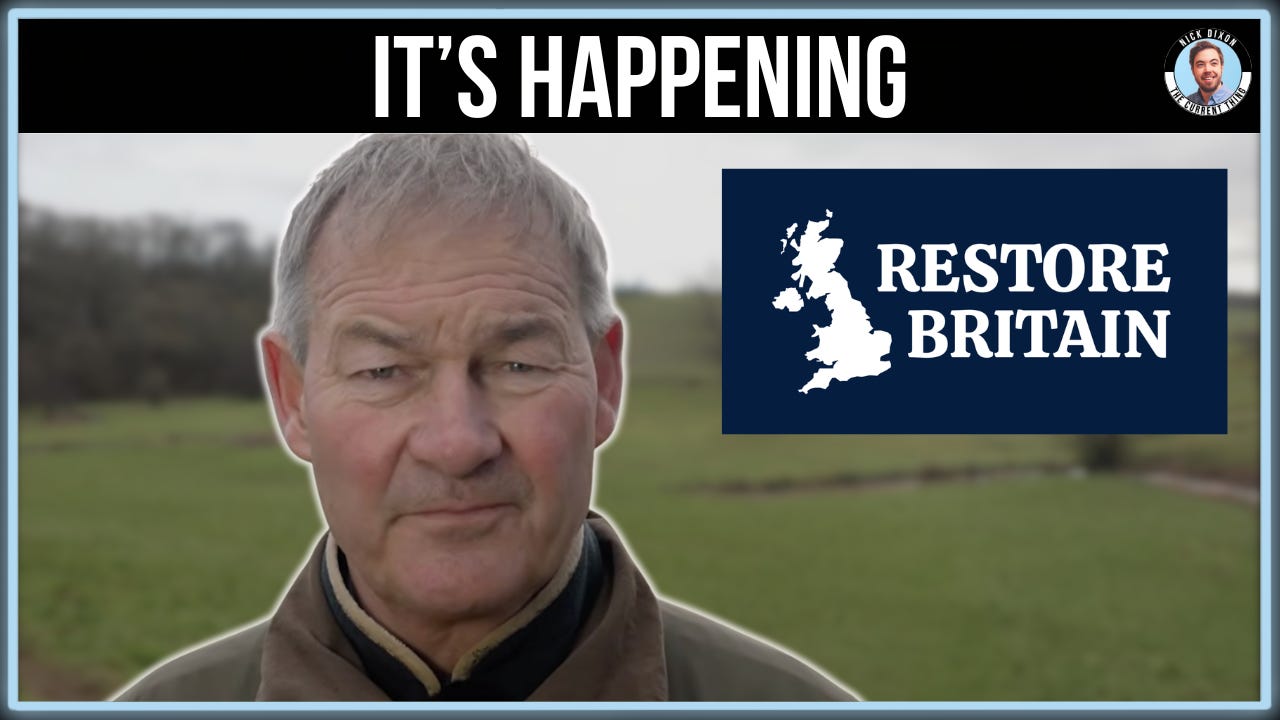 Rupert Lowe Launches Restore Britain Party! - Nick Dixon