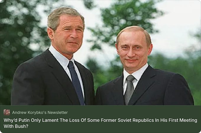 Andrew Korybko (@korybko): "Why’d Putin Only Lament The Loss Of Some ...