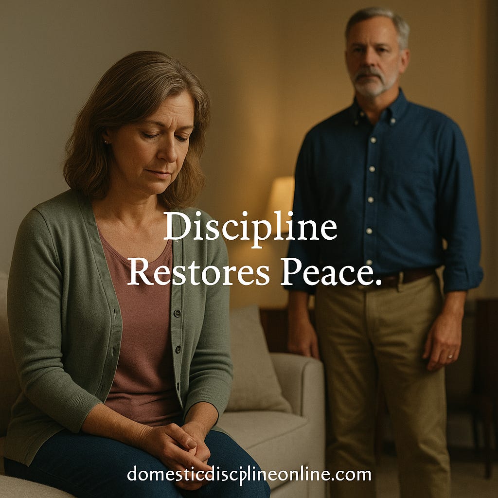 Discipline Restores Peace - by Dominic Masters