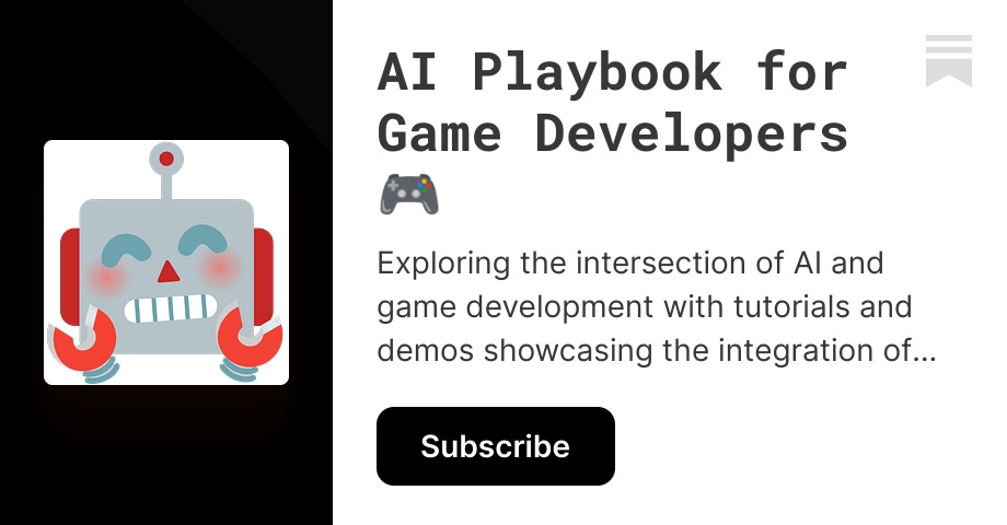AI Playbook for Game Developers 🎮 | Thomas Simonini: AI in Games 🎮 | Substack