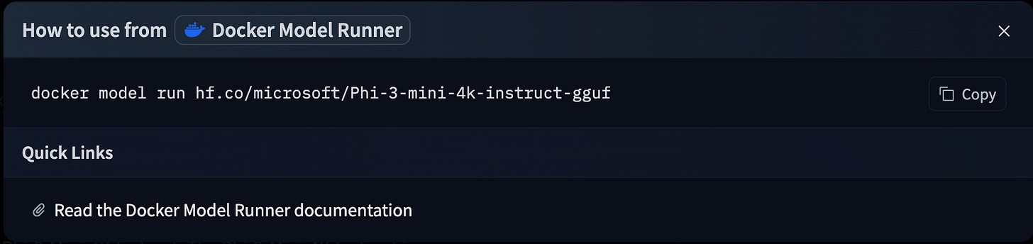 Docker Model Runner - Pull LLMs from Hugging Face