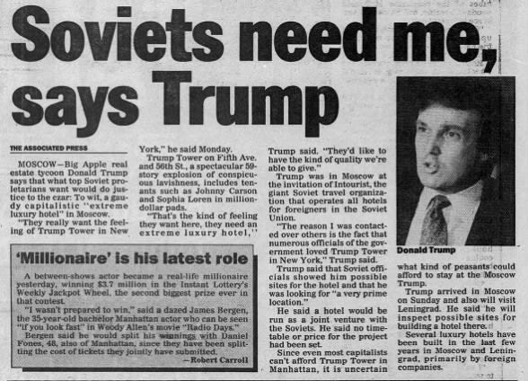 Inside Trump’s 1987 Visit to Moscow and Its Lasting Implications