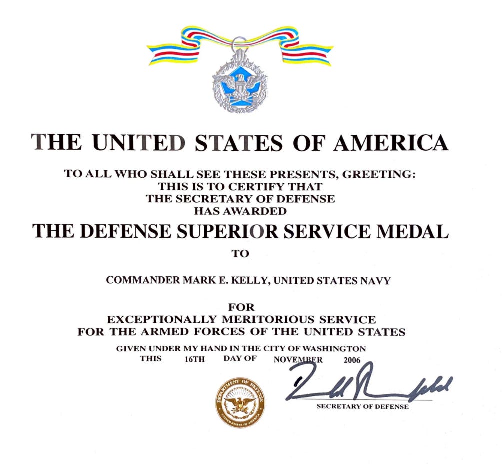 The Extraordinary Military Career of Mark Kelly