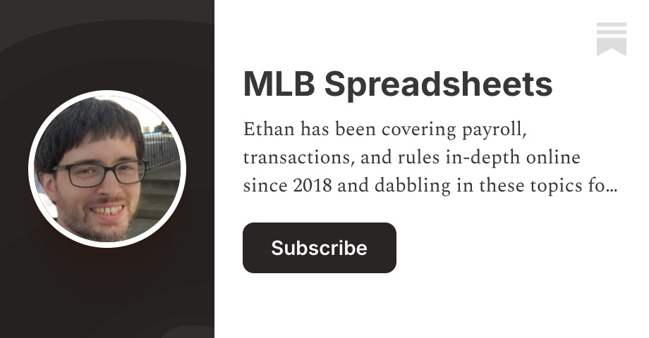 MLB Spreadsheets | Ethan Hullihen | Substack