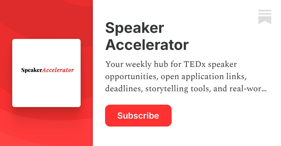 Speaker Accelerator | Travel Not to Escape | Substack