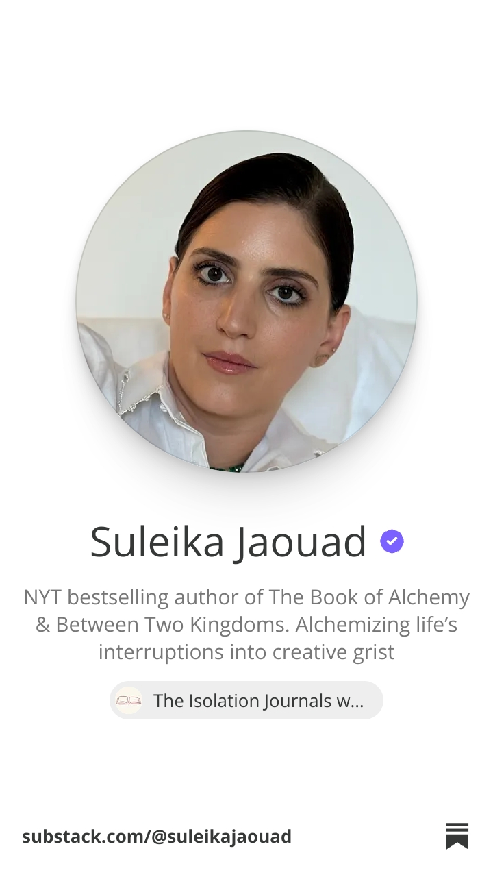 Suleika Jaouad | Substack