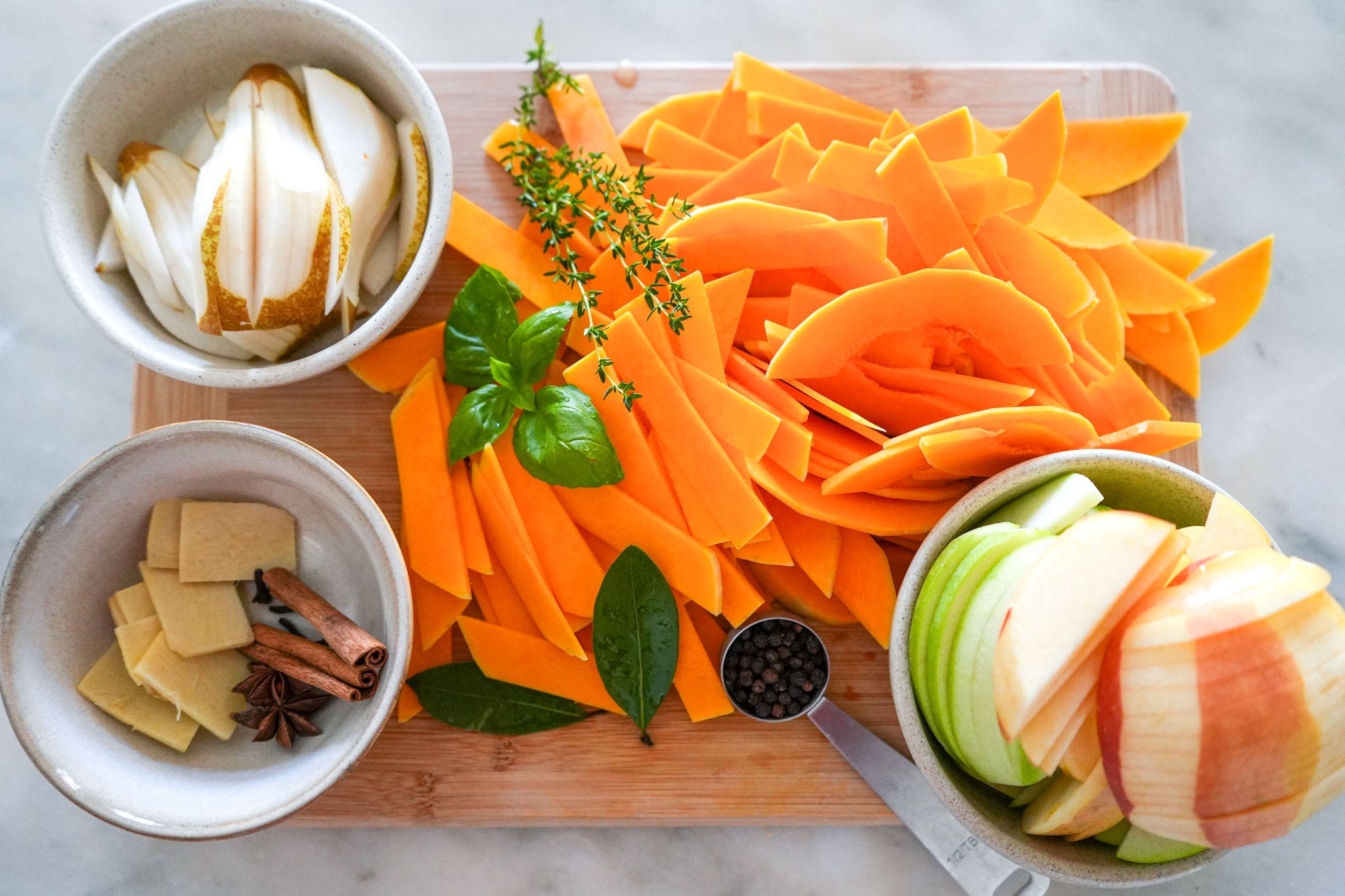 Lacto-Fermented Fall Mix: Pears, Apples, and Squash