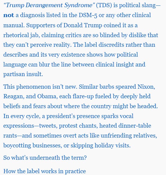 75 Percent Sick: Inside the “Trump Derangement Syndrome” (TDS ...