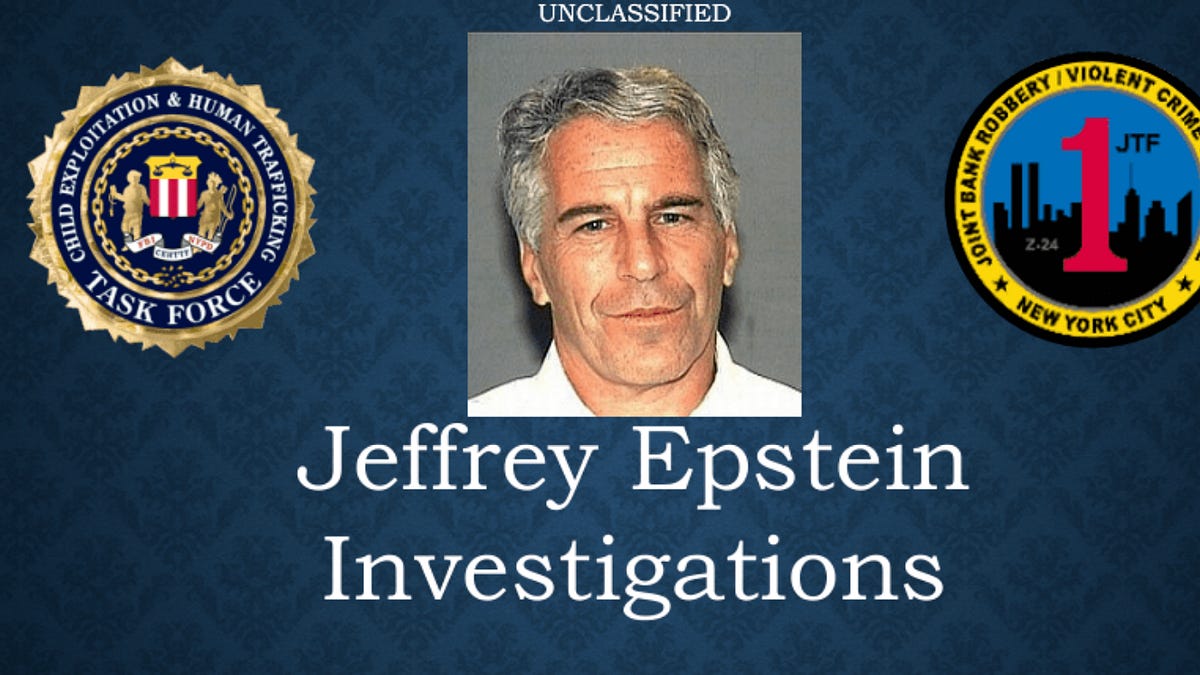 Here is the FBI's Epstein List - by Julie k Brown