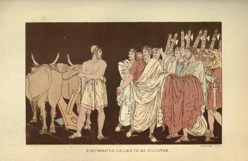 The Legend of Lucius Quinctius Cincinnatus
