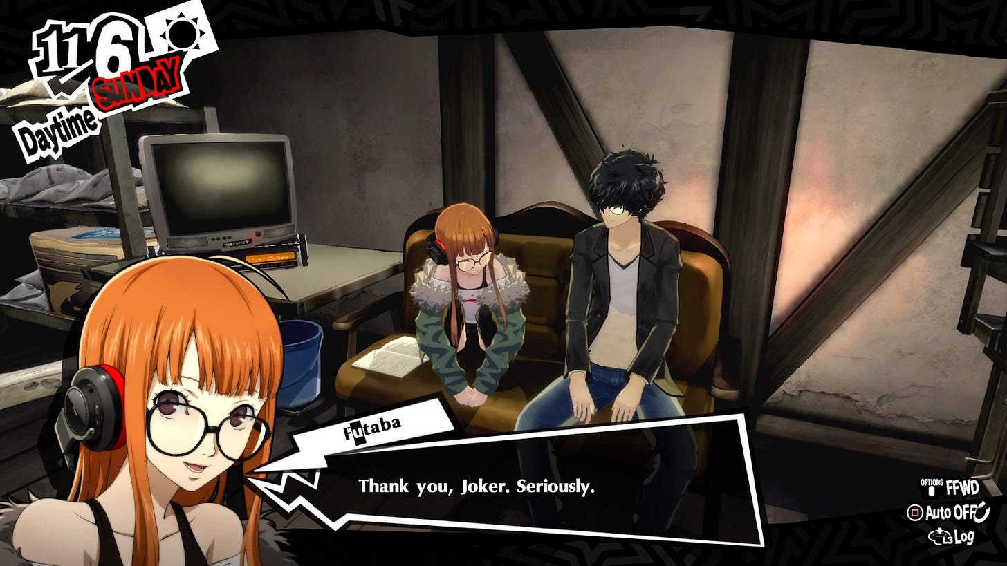 does futaba like yusuke