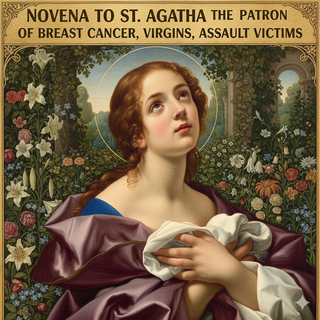 Powerful Prayer to Saint Agatha - Novena to St. Agatha the Patron of ...