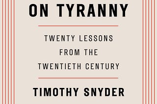 Thinking about... | Timothy Snyder | Substack