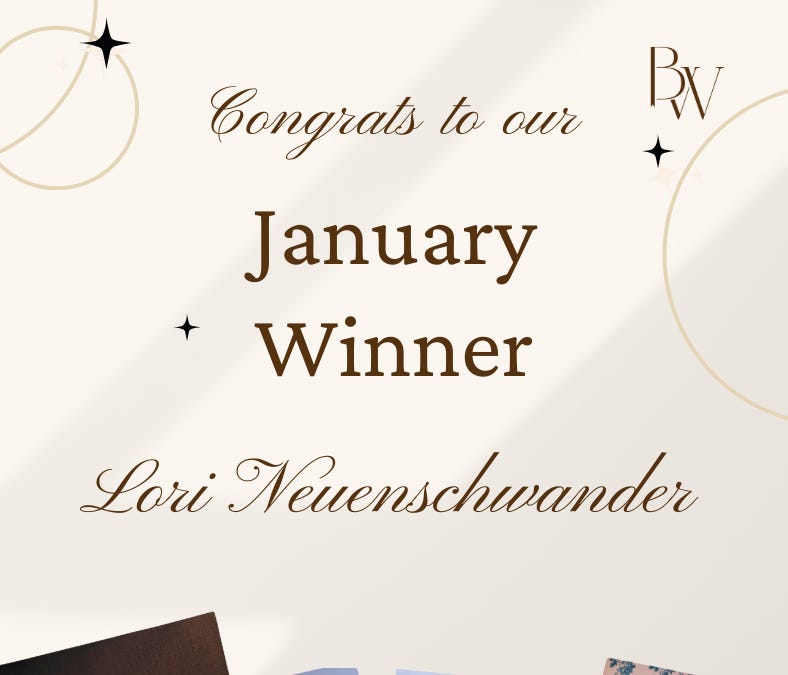 Comments - January Grand Prize Winner!