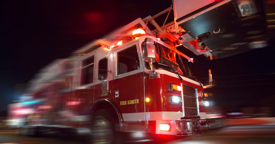 Fire in a single wide mobile home last night - by Regina