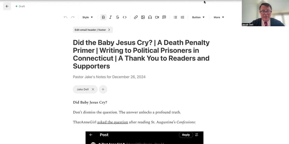 Did the Baby Jesus Cry? | A Death Penalty Primer | Writing to Political ...