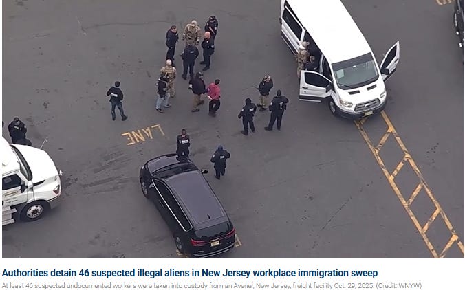 Feds arrest dozens of illegal aliens in sweeping New Jersey workplace raid