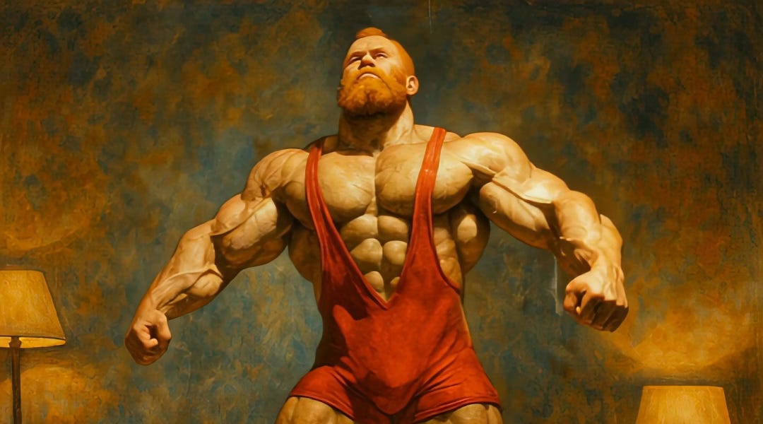 Painting comes to life - by Mike Muscles - Men of Mass