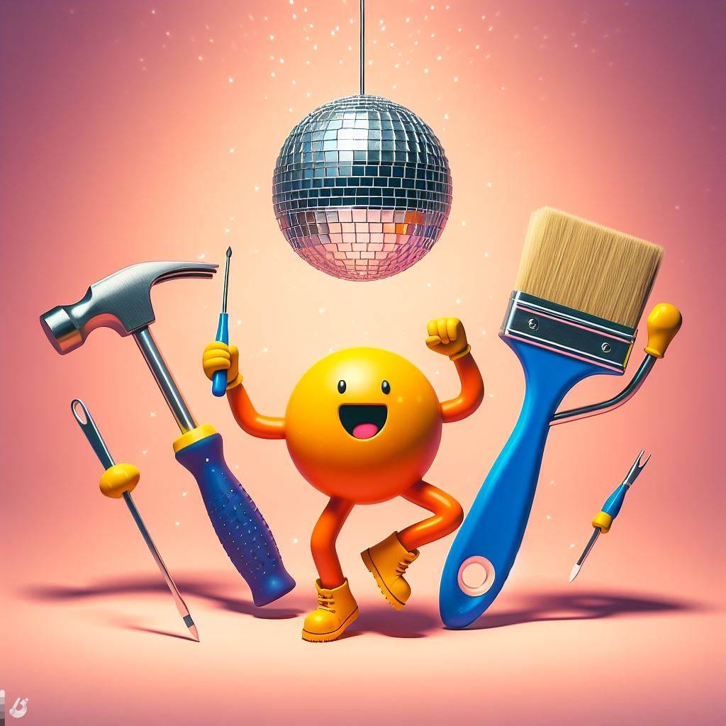 A Helper Posts a Tool