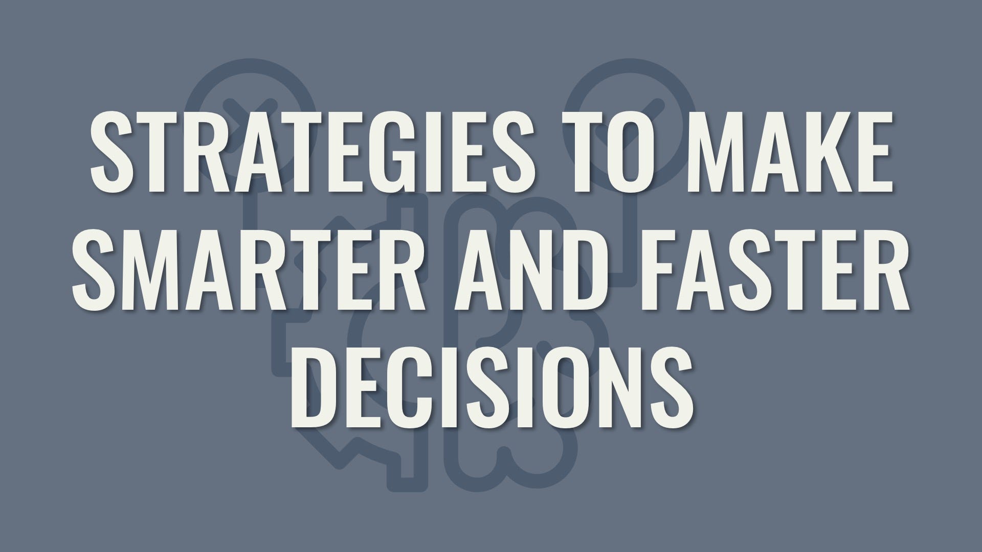 Why Is It Hard to Make Decisions? - by Phil Charles