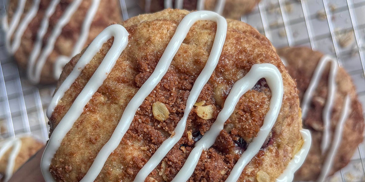 Berry Cobbler Stuffed Cookies - by Rachael Galano