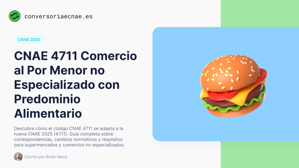 CNAE 4711 Comercio al Por Menor no Especializado con Predominio ...