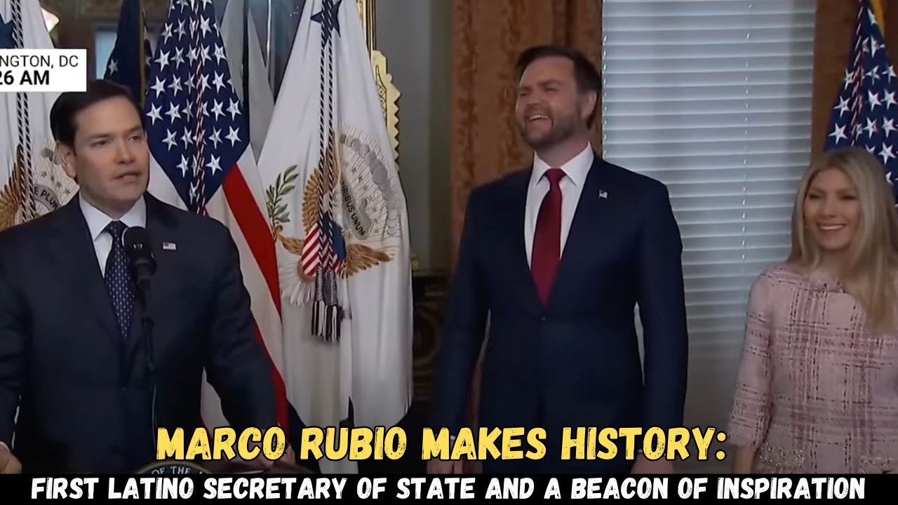 Marco Rubio Makes History: First Latino Secretary of State and a Beacon ...