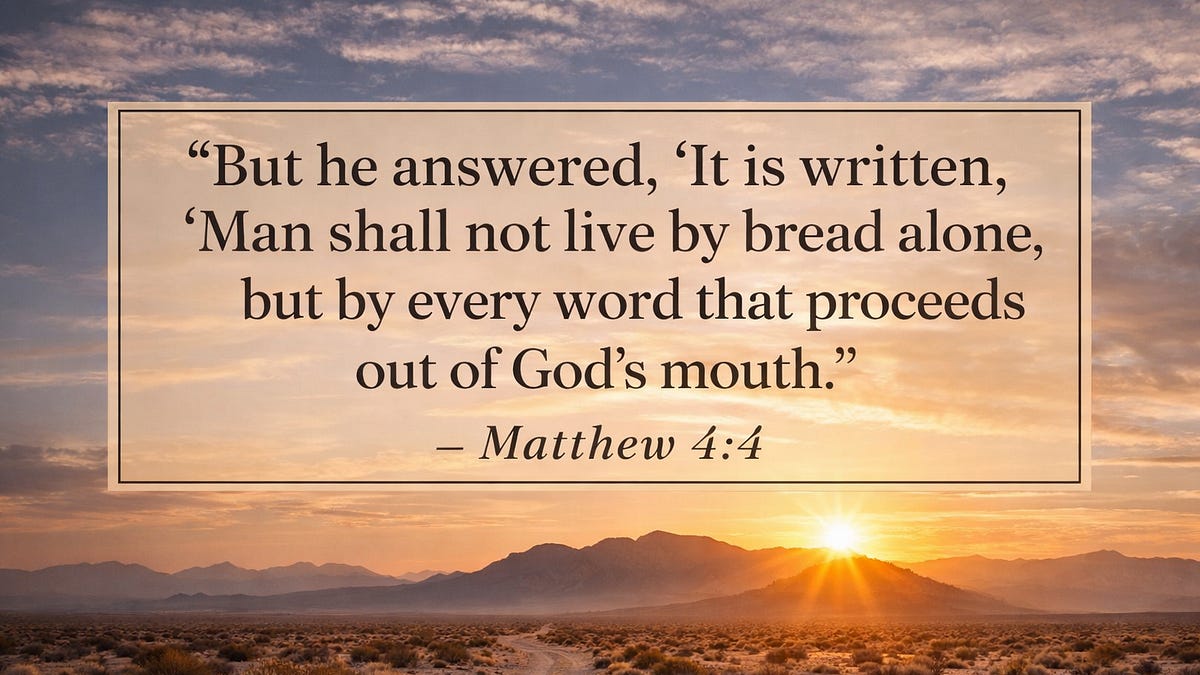 Not by Bread Alone: The I Am and the Power Behind Affirmation