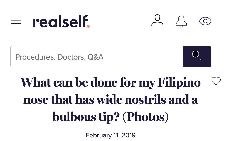 Learning to Love My Filipino Nose - by Kristina Rodulfo