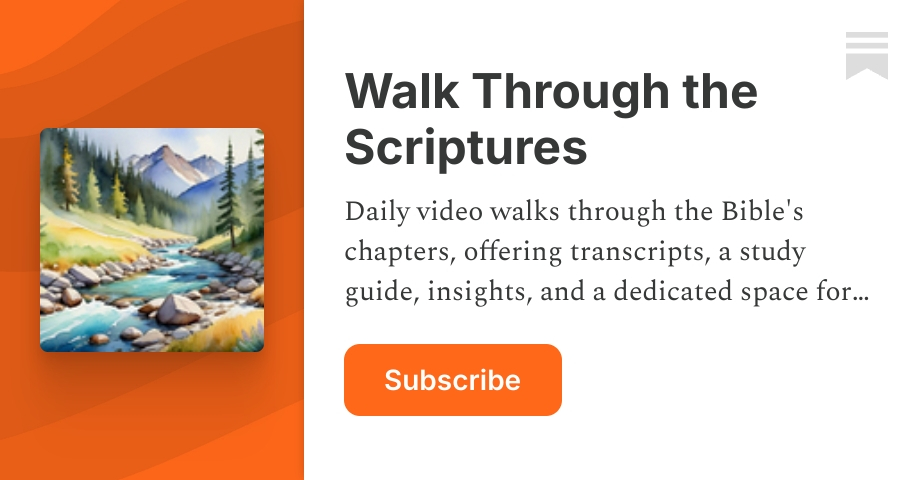 Archive - Walk Through the Scriptures