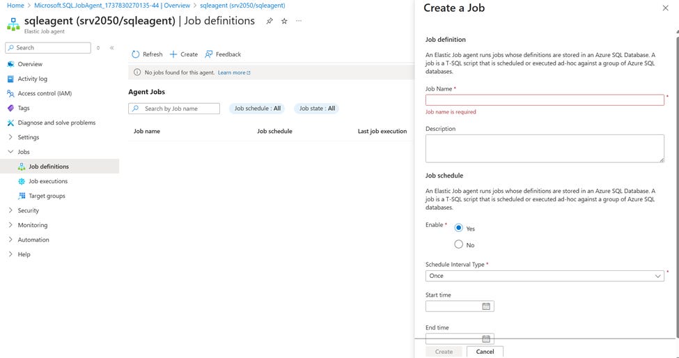 Elastic Jobs in Azure SQL Database - mahesh madhu
