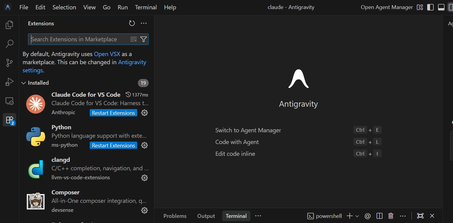 "Hello World" of VibeCoding: Antigravity + Claude Code