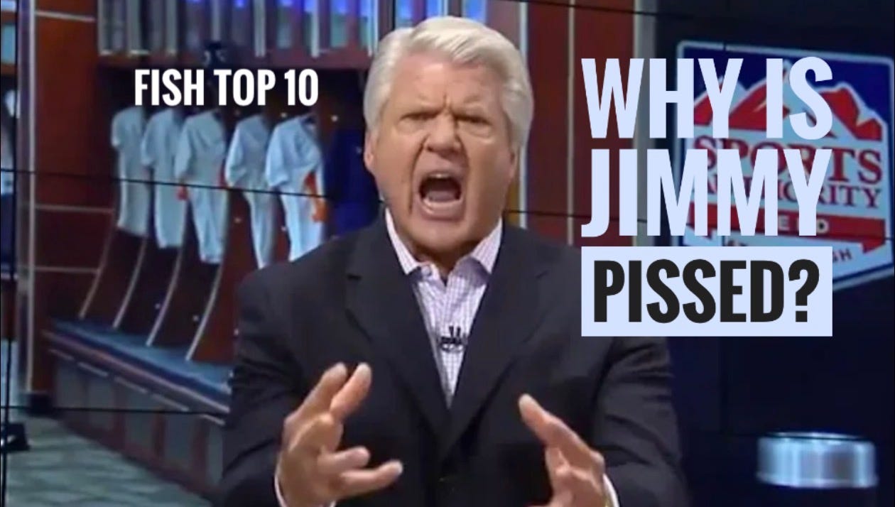 Why Is Jimmy Johnson Pissed? Cowboys Fish Video: Top 10 Takes from ...