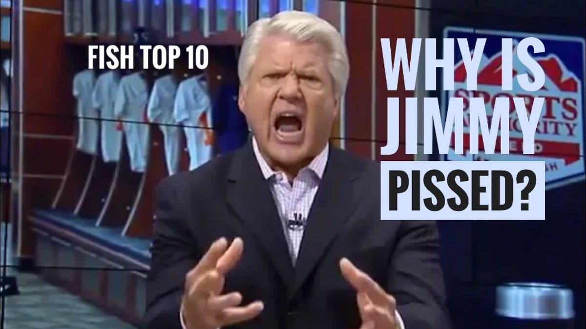 Why Is Jimmy Johnson Pissed? Cowboys Fish Video: Top 10 Takes from ...