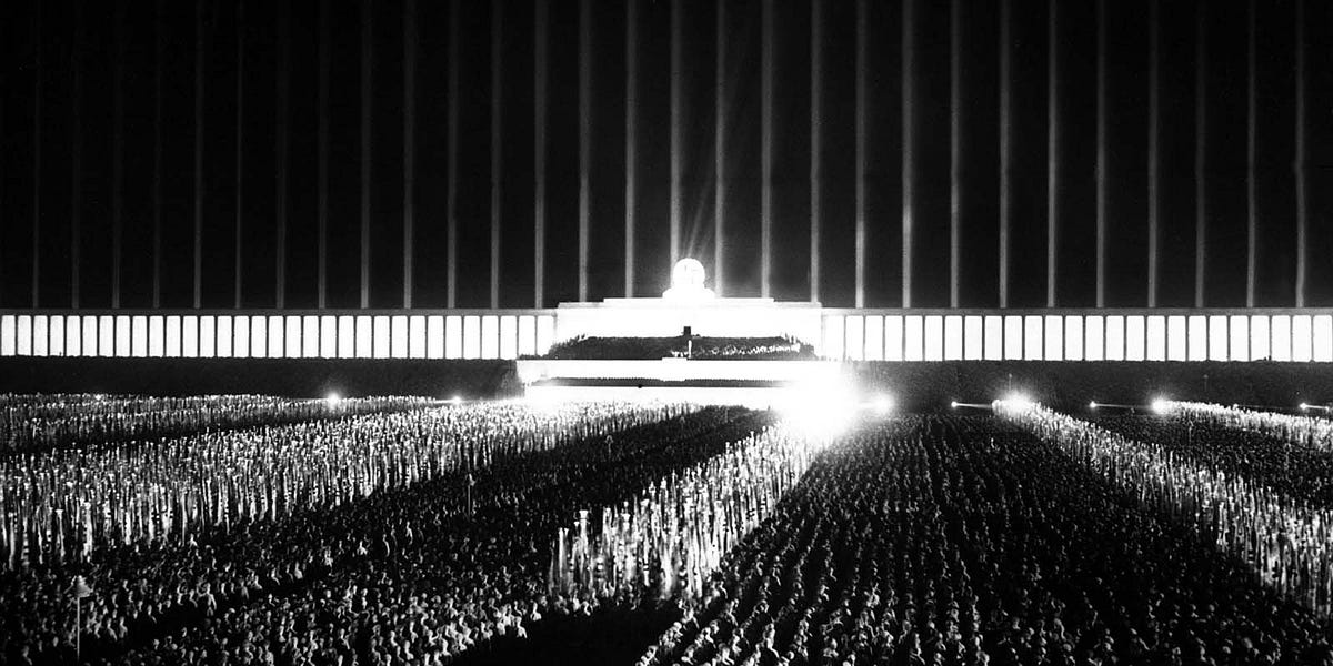 Unseen: The Cathedral of Light at Nazi Rallies, 1937