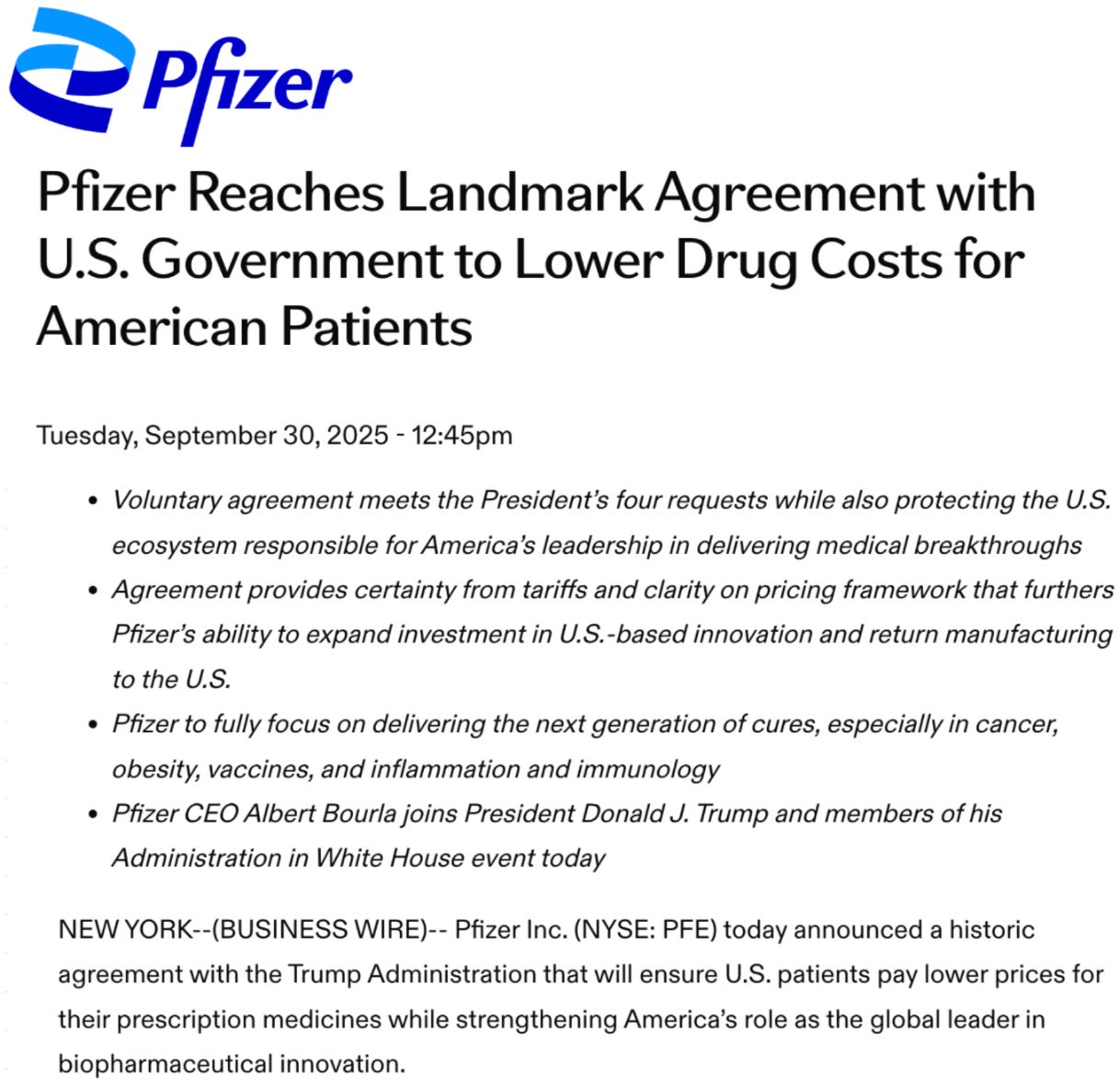 Pfizer Strikes $70 Billion Deal with US to Expand Its mRNA Empire ...