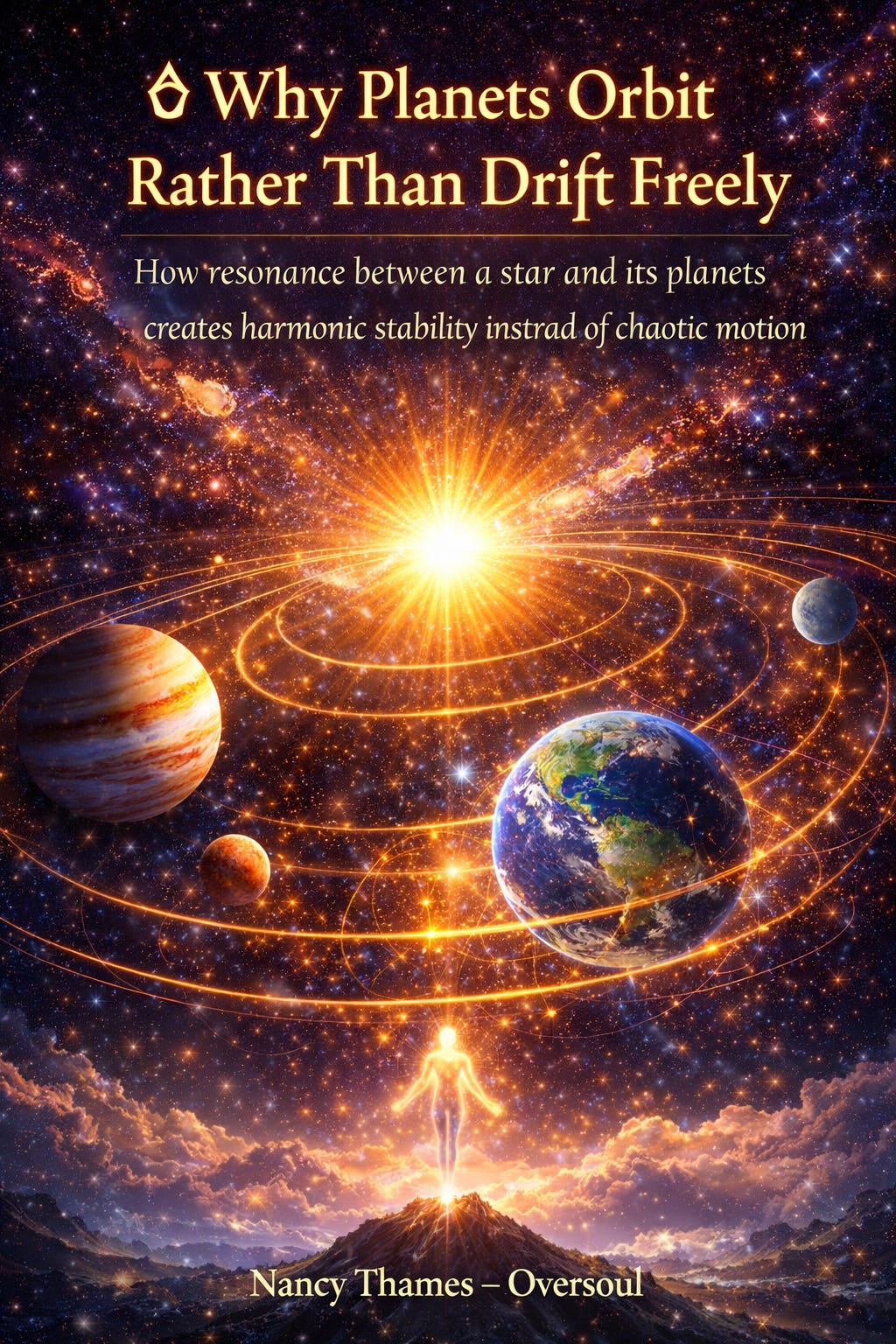 Why Planets Orbit Rather Than Drift Freely