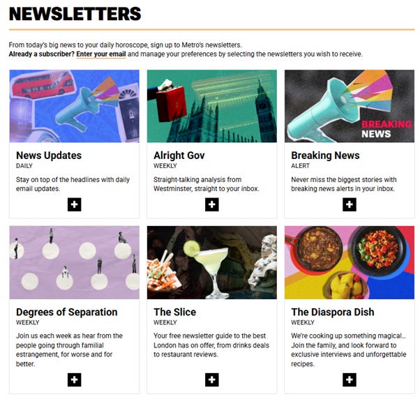 How Metro Built 300,000 Newsletter Subscribers Through Personalisation ...