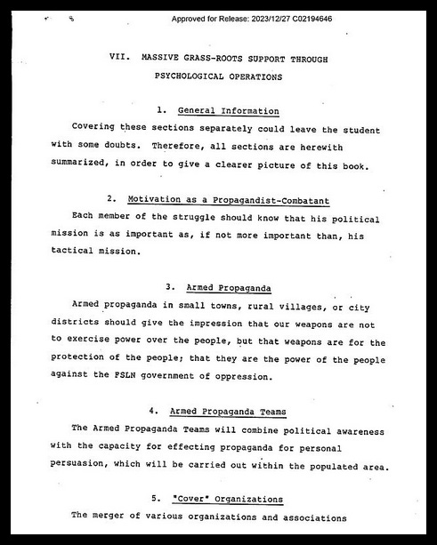 The CIA 1983 Declassified Document Used as a Playbook For the LA ...