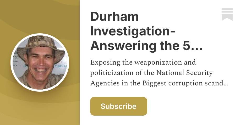 Why Russia Gate Origins Must Be Investigated First