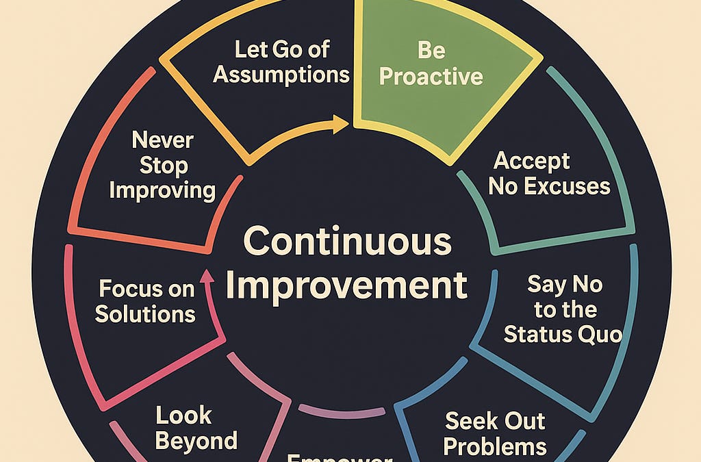 The 10 Principles of Kaizen: A Pathway to Continuous Improvement