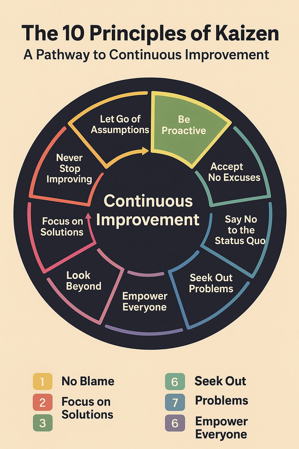The 10 Principles of Kaizen: A Pathway to Continuous Improvement