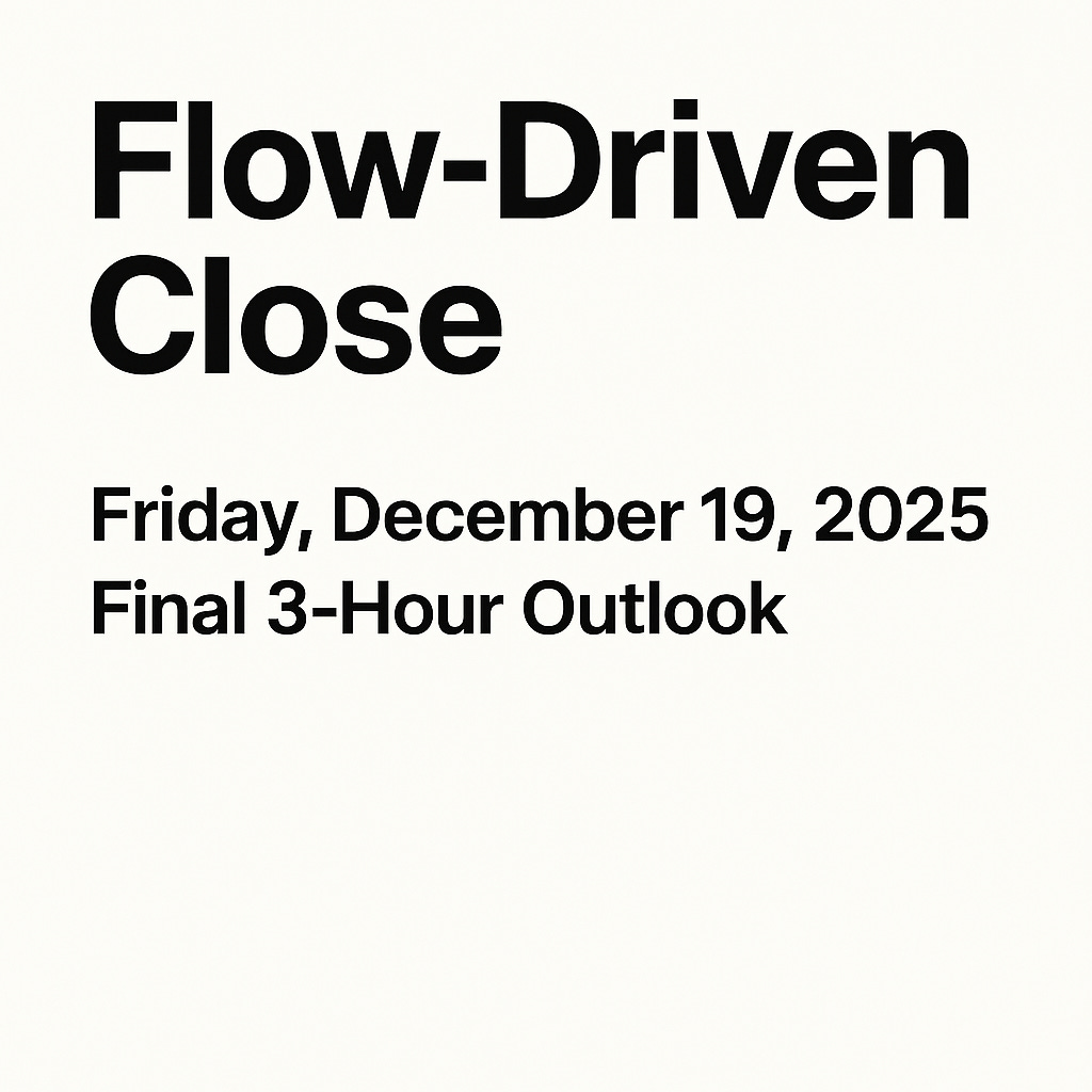 📉 Flow-Driven Close - DrawDownKing’s Substack